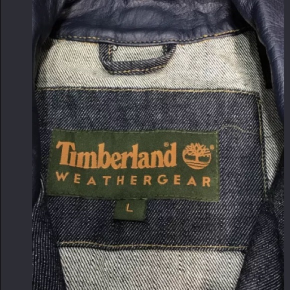 Timberland | Jackets & Coats | New Timberland Jean Jacket Leather ...
